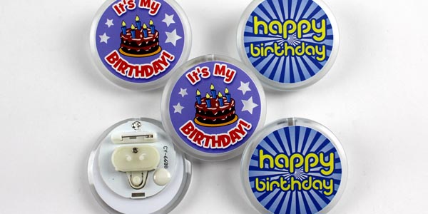 Custom LED Light Up Blinking Flashing Pins Buttons - Wacky Buttons Custom LED Light Up Blinking Flashing Pins Buttons - Wacky Buttons